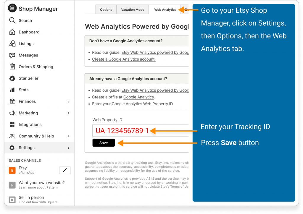 How to Set Up Google Analytics for your Etsy Shop - eRank Help